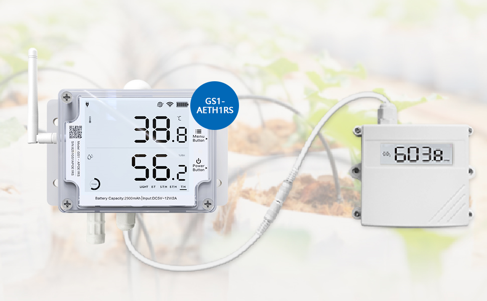 Ubibot CO2 Monitor, Indoor Air Quality Probe, Carbon Dioxide 9999 ppm ...