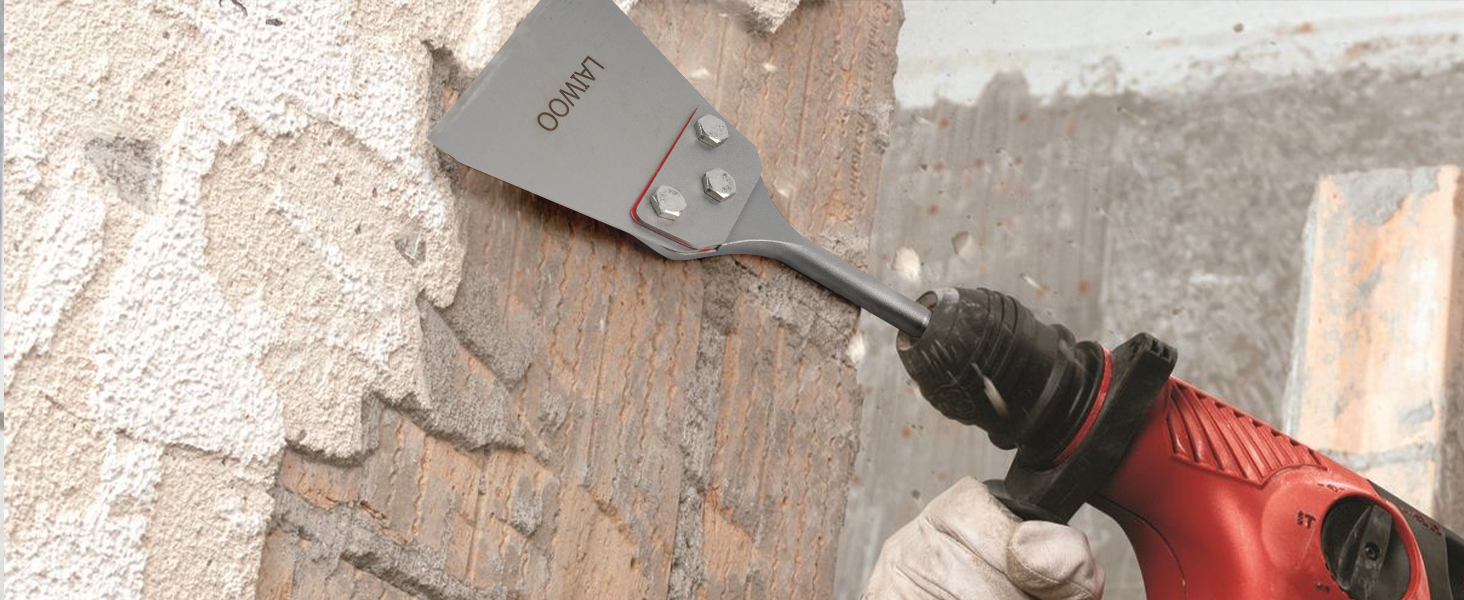 LAIWOO SDS Plus Floor Scraper Kit, 5 Inch Floor Tile Removal Tool SDS ...