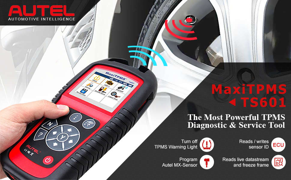 Autel TS601 Tyre Pressure Monitoring Systems Diagnostic Scan Tool for ...