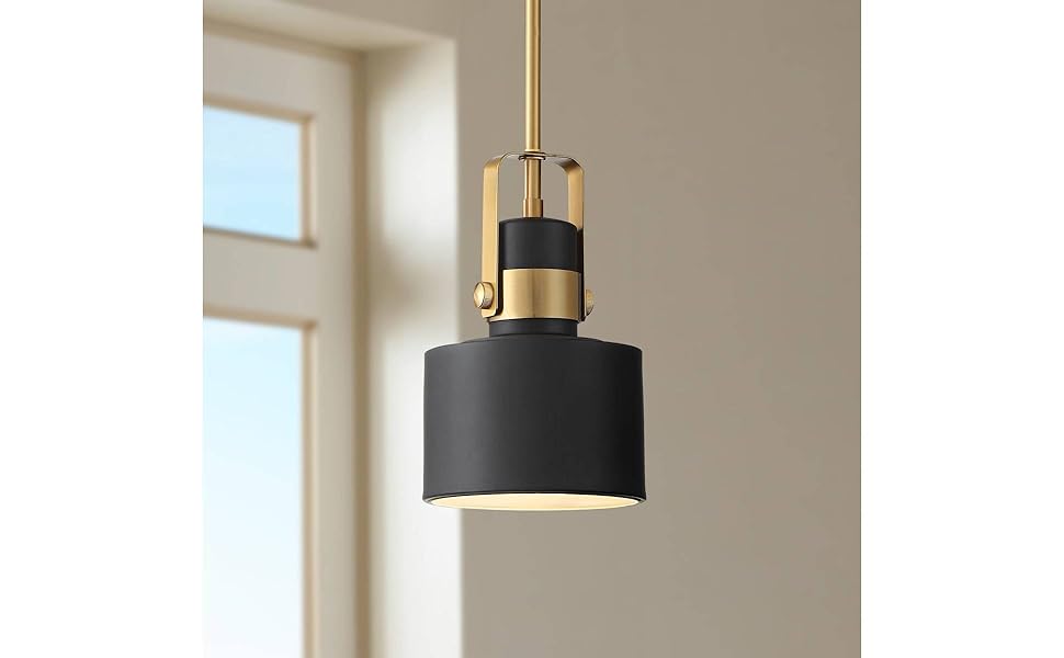 Possini Euro Design Courtney Burnished Brass Mini Pendant Lighting 6 1/ ...