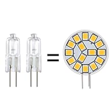 Kohree G4 LED Lampen, 2W LED Glühbirne Birnen ersetzt 20W Halogenlampen, Warmweiß 12V AC/DC LED ...