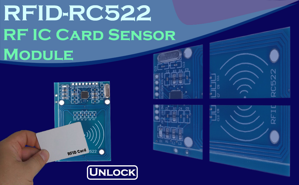 REES52 RFID-RC522 RF IC Card Reader Sensor Module, RFID Reader, rfid ...