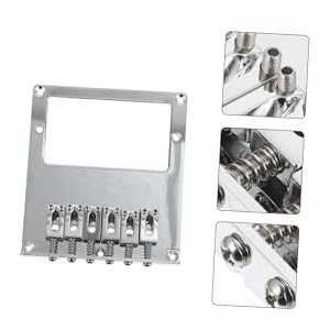 Amazon | KJHBV 6 紐 エレキギターブリッジ テレキャスター部品 アコースティックギターのナット クラシックギターサドル アコースティックギターブリッジ テレキャスター ...