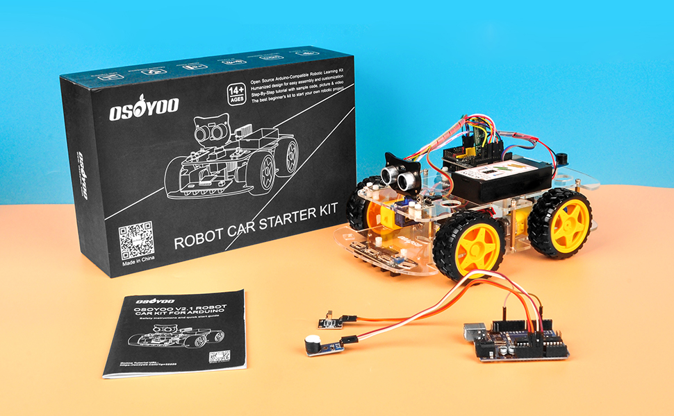 OSOYOO Robot Car Starter Kit for Arduino | STEM Remote Controlled ...