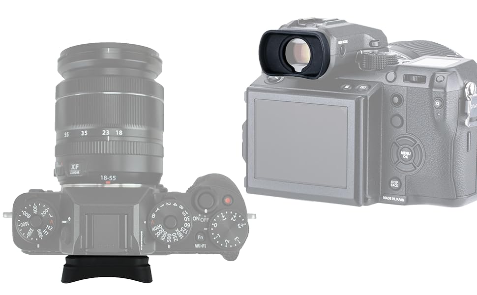 Amazon.com : JJC EF-XTL Soft Silicone Eye cup Eyepiece for Fuji XT1 XT2 XT3 XT4 GFX-50S GFX100 X ...