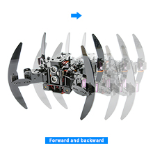 Adeept Quadruped Spider Robot Kit Compatible with Arduino, Infrared Remote Control and Python ...