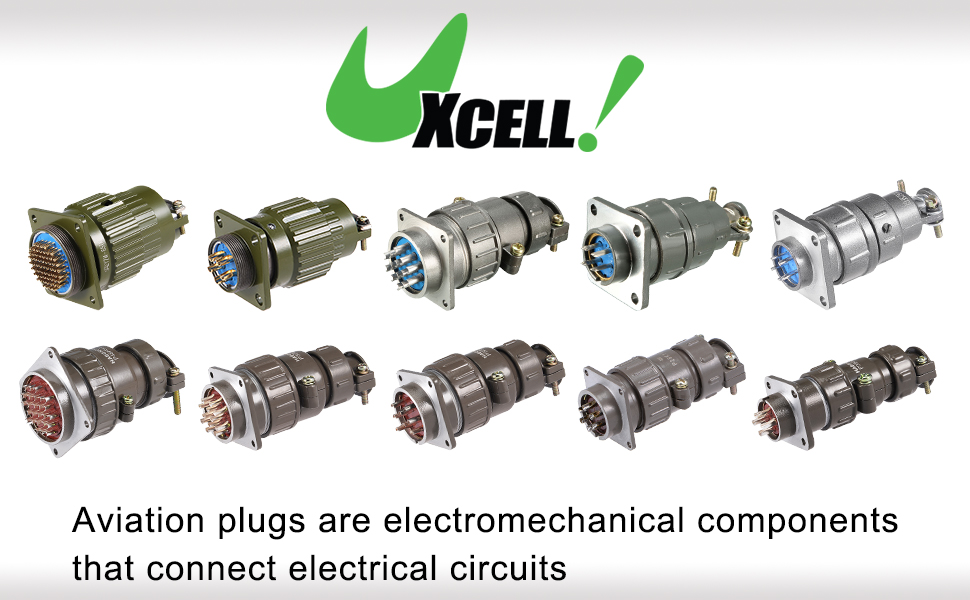 Amazon.com: uxcell Aviation Connector, 28mm 24P YP28-24 Waterproof Male Wire Panel Power Chassis ...