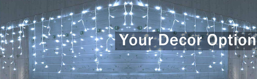 Lomotech Christmas Icicle Lights - 32Ft 8 Modes Waterproof Christmas ...