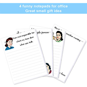 Fancy Land Funny Notepads for Women Novelty Memo Pads Office Gag Gifts ...