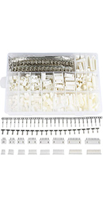 Amazon.com: QLOUNI 620Pcs 2.54mm Pitch JST SM 1 2 3 4 5 6 Pin Housing Connector Male Female ...