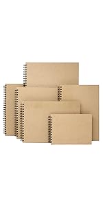 Artway Enviro Spiral Bound Black Card A3 Sketchbook. 30 Pages/60 Sides of Heavyweight Recycled ...