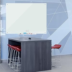 Amazon.com : Houseables Glass Dry Erase Board, Frosted Whiteboard, Magnetic, 4x3 Feet (48" x 36 ...