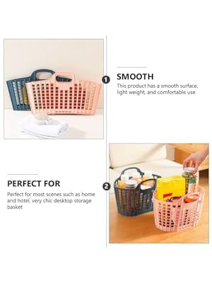 Amazon.com - 2pcs Flexible Plastic Basket Market Grocery Basket Fruit ...