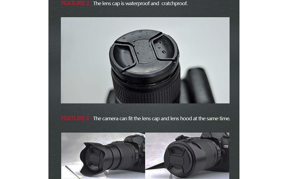 Buy Boosty® Replacement Front Cover for Sony 55mm Center Pinch Lens Cap – DSLR and Mirrorless ...