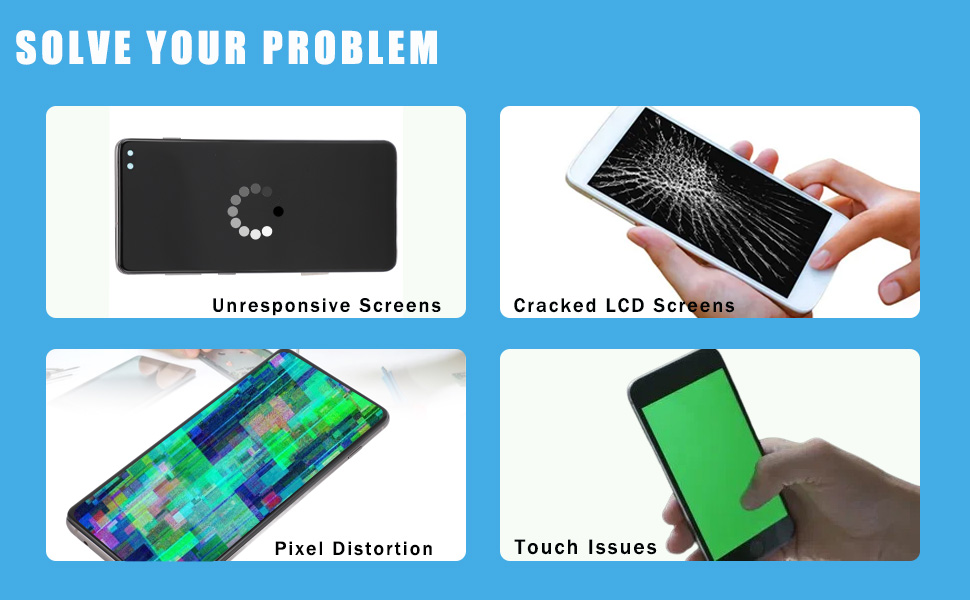 Amazon.com: LCD Display Touch Digitizer Assembly, LCD TFT Frame Full Screen Replacement, with ...