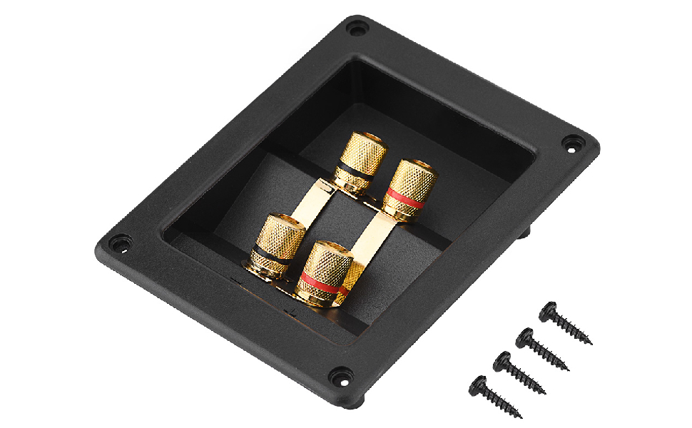 Terminal de Altavoz 4 Terminal de conexi¨®n de Cobre Terminal Conector de Cable Caja de Altavoz ...