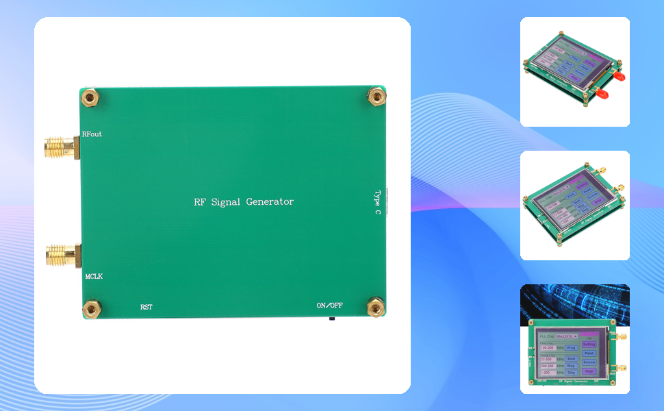 Amazon.com: 23.5-6000M RF Source High Stability Low Noise Frequency Generator Module Sensor ...