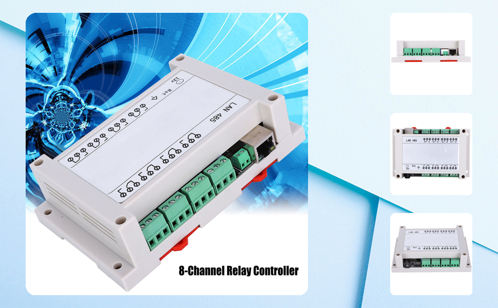 250V/AC 10A RJ45 Relais Netzwerk Ethernet Relais TCP IP Remote ...
