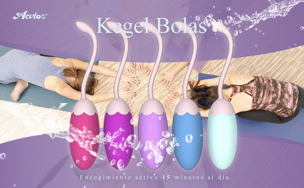 ACVIOO Kegel Bolas Chinas para Ejercicios del Suelo Pelvico 5 Kit Ejercitador de Entrenamiento ...
