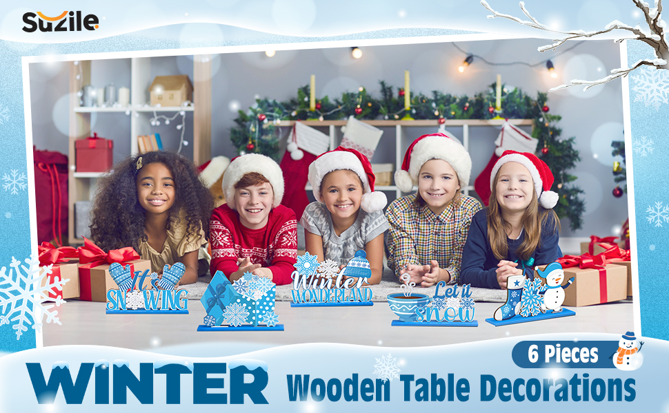 Amazon.com: Suzile 6 Pcs Mother's Day Table Wooden Decorations Happy Mother's Day Tabletop ...