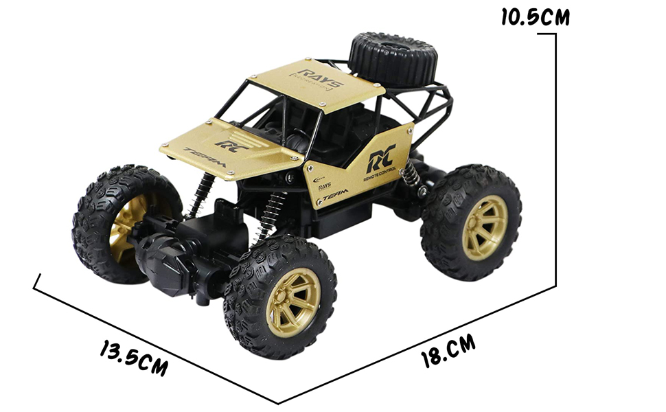 Zest 4 Toyz Remote Control Rock Crawler 2 WD High Speed Rechargeable Off-Road Monster Truck ...