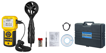 AOPUTTRIVER AP-856A Pro CFM Anemometer Handheld Wind Speed Meter HVAC Anemometer with Backlight ...