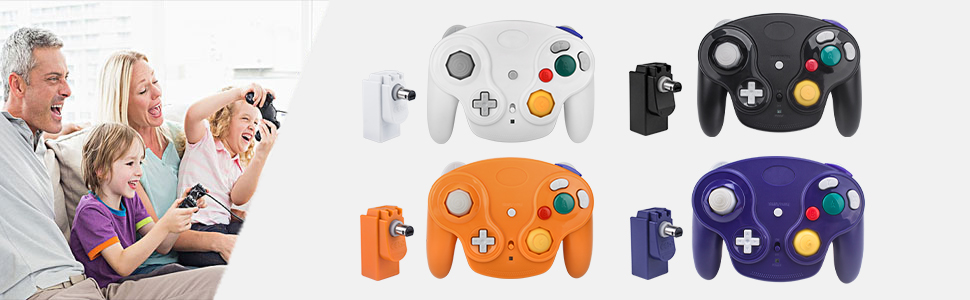 Wireless Gamecube Controller Replacement 2.4G Bluetooth NGC Gamepad ...