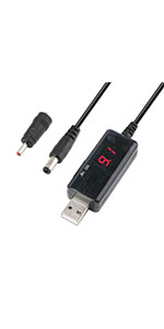 Amazon.com: DROK USB to 9v, 5v to 12v Step Up, USB Cable DC 5V Boost to 9V 12V Voltage Converter ...