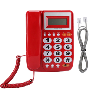 Amazon.com: Desktop Corded Telephone - Landline Phone with Caller ID Display - with Speakerphone ...