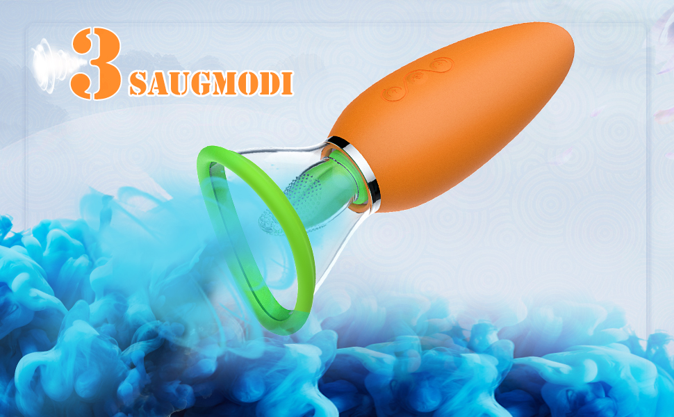 Vibratoren für sie Klitoris und G-punkt Nippelsauger 2 in 1【Vibrator Zunge mit 3 ...