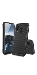 Amazon.com: TJS Phone Case Compatible with Samsung Galaxy A50/Galaxy A30/Galaxy A20, [Tempered ...
