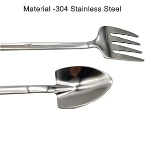 Amazon.com: Maydahui 6 PCS Shovel Shape Spoon and Fork 4.7 inch 18/10（304 ）Stainless Steel ...