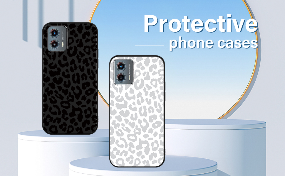 Amazon.com: RUMDEY 2 Pack Cute Cheetah Print for Motorola Moto G 5G 2023 Phone Case 6.5", Luxury ...