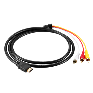 Amazon.com: HDMI to RCA Cable,HDMI Male to 3RCA AV Composite Male M/M Connector Adapter Cable ...