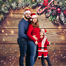 Amazon.com : Allenjoy 5X7FT Snowflake Gold Glitter Christmas Wood Wall ...