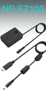 Amazon.com : HY1C NP-FZ100 Dummy Battery Charger NPFZ100 AC Power Adapter Kit for Sony Alpha ...