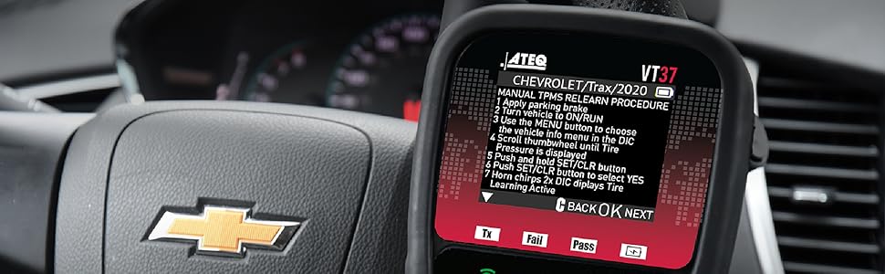 ATEQ VT37 TPMS sensor activation and programming tool.