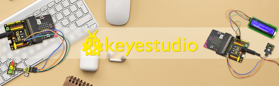 Amazon.com: KEYESTUDIO 45 Sensors Starter Kit for BBC Microbit V2.2 V2 V1.5 (Without Micro:bit ...