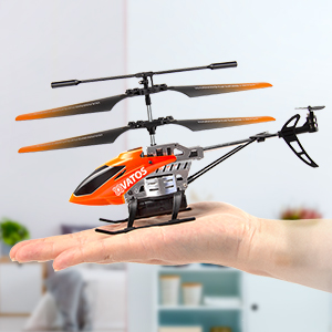 VATOS RC Helicopters - Remote Control Helicopter with Gyro and LED Light 3 Channel Alloy Mini ...