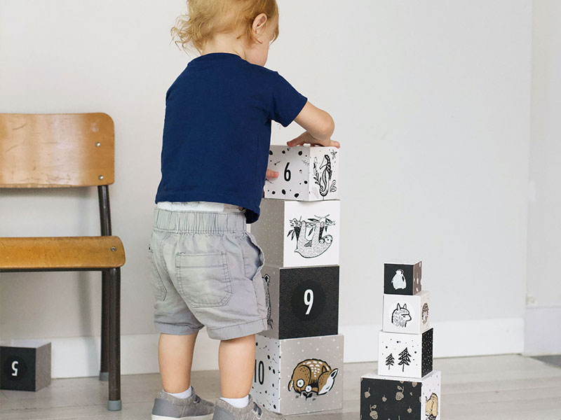 Amazon.com: Wee Gallery Nesting Blocks, Stacking Toys for Toddlers and ...