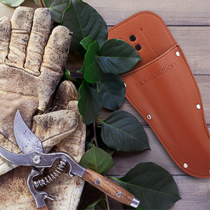 Amazon.com : Housolution Garden Pruner Sheath, Pruner Tool Holster, Premium PU Leather Holster ...