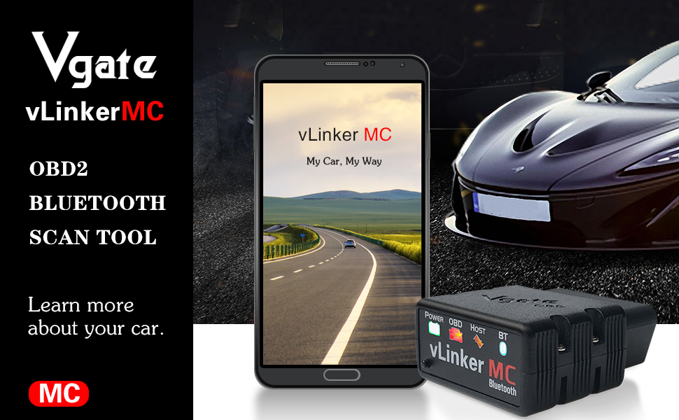 Vgate vLinker MC Bluetooth OBD2 Diagnostic Scanner for Android ...