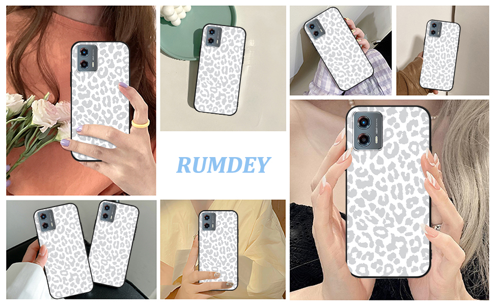 Amazon.com: RUMDEY 2 Pack Cute Cheetah Print for Motorola Moto G 5G 2023 Phone Case 6.5", Luxury ...