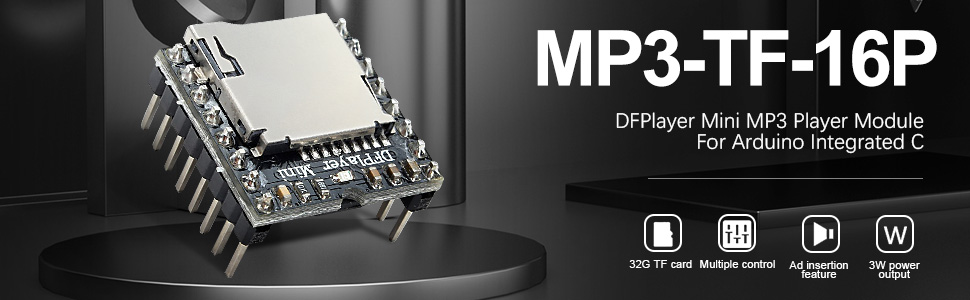 Aideepen 5PCS DFPlayer Mini Mp3 Player Board YX5200 Module Support TF ...