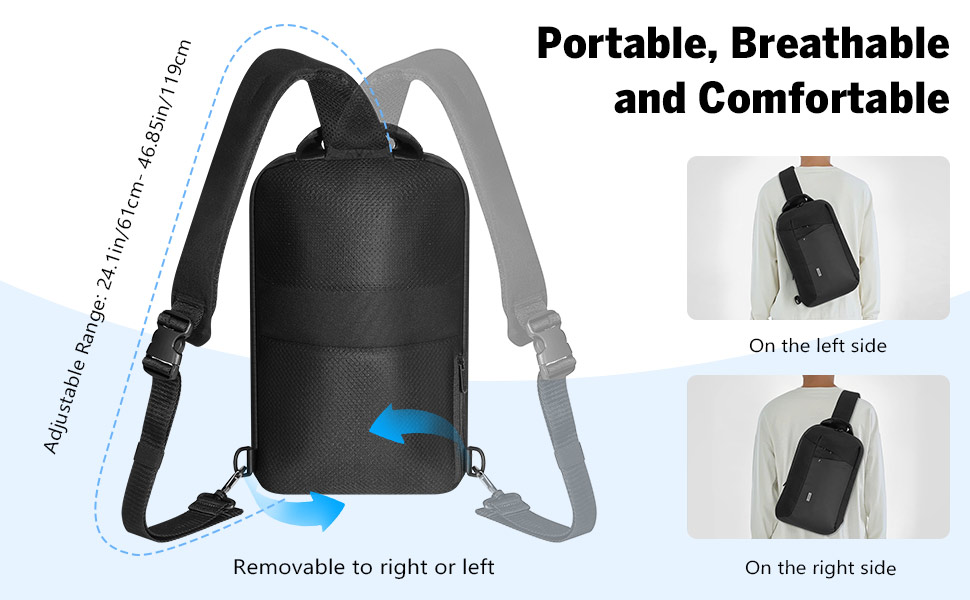 Amazon.com: MoKo Compact EDC Sling Bag for New 13-inch iPad Pro M4/Air M2, Minimalist Chest ...