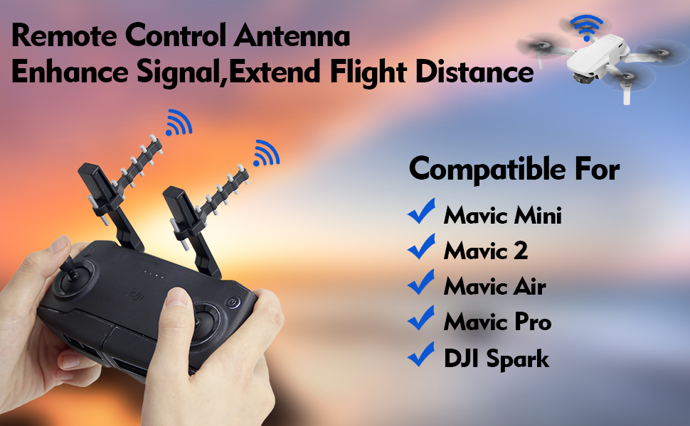 Amazon.com: 2.4Ghz Range Extender for DJI Mavic Mini, Signal Amplifier Booster Yagi-UDA Remote ...