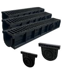 Natotela Ductile Iron Driveway Channel Drain Grate-20x8 in. Metal ...