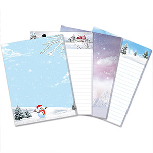 Amazon.com : Fancy Land Christmas Notepad Winter Theme Holiday Notepads ...
