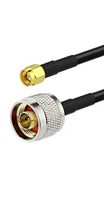 Amazon.com: SUPERBAT SMA Male to N Male RF Coaxial Coax Cable 6inches + 5pcs RF Coax Adapter Kit ...