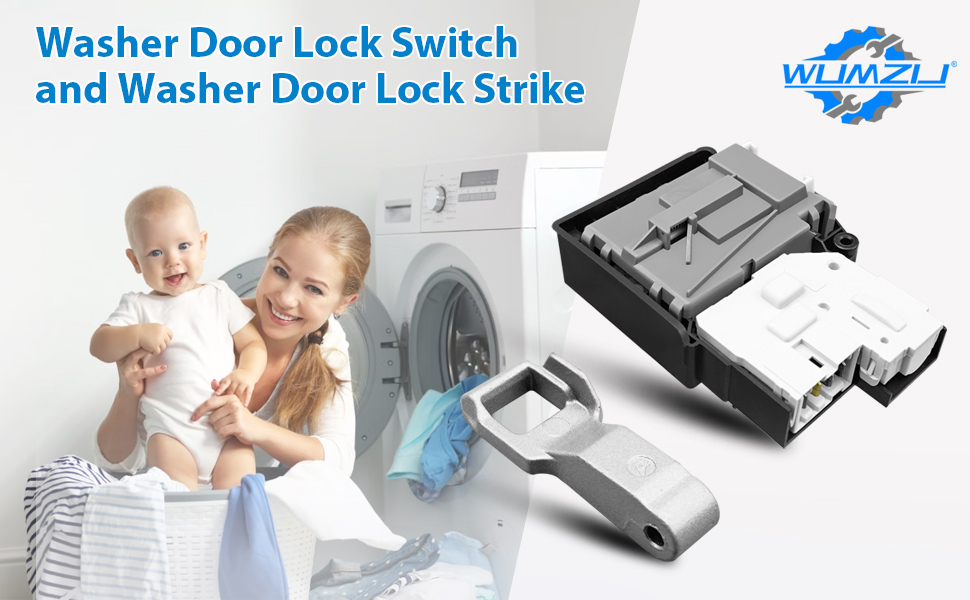 Amazon.com: Washer Door Lock Switch and Washer Door Lock Strike Assembly Compatible with LG ...